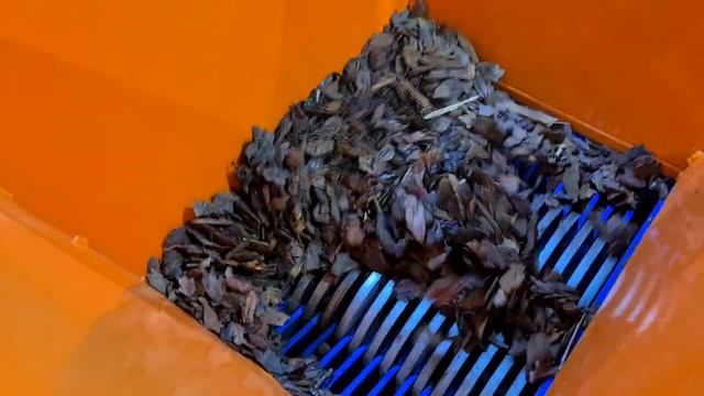 Измельчитель для коры шредер двухвальный ИШМ-220 ножи10мм