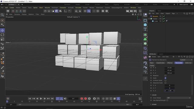 1 - 01 Create a box inside the cinema 3d