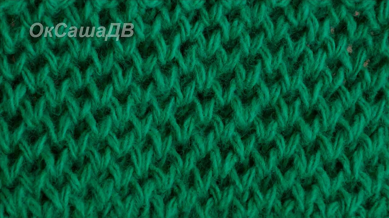 Узор Соты  спицами, способ №2. Вяжем с Оксаной Валерьевной, ОкСашаДВ.