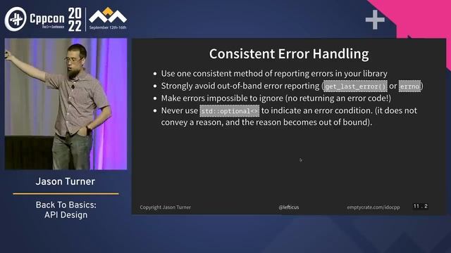 Back to Basics C++ API Design - Jason Turner - CppCon 2022