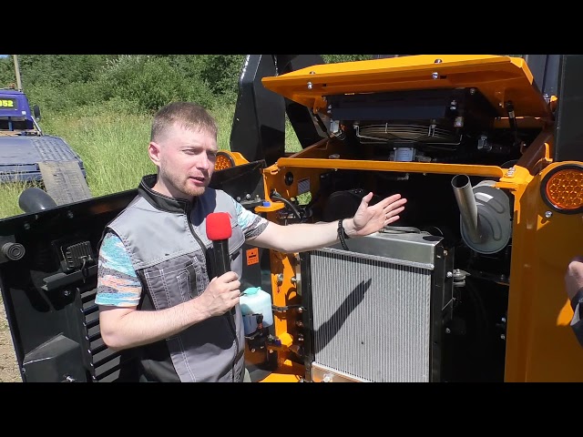 Гусеничный мини погрузчик Bawoo BTL350 + мульчер Ferri _ полный обзор техники в работе