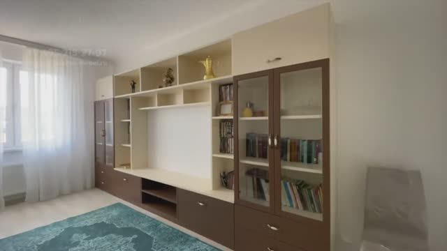 Изготовили стенку из МДФ эмали в гостиную комнату