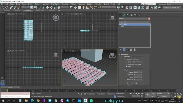 Lattice modifier 3D max.