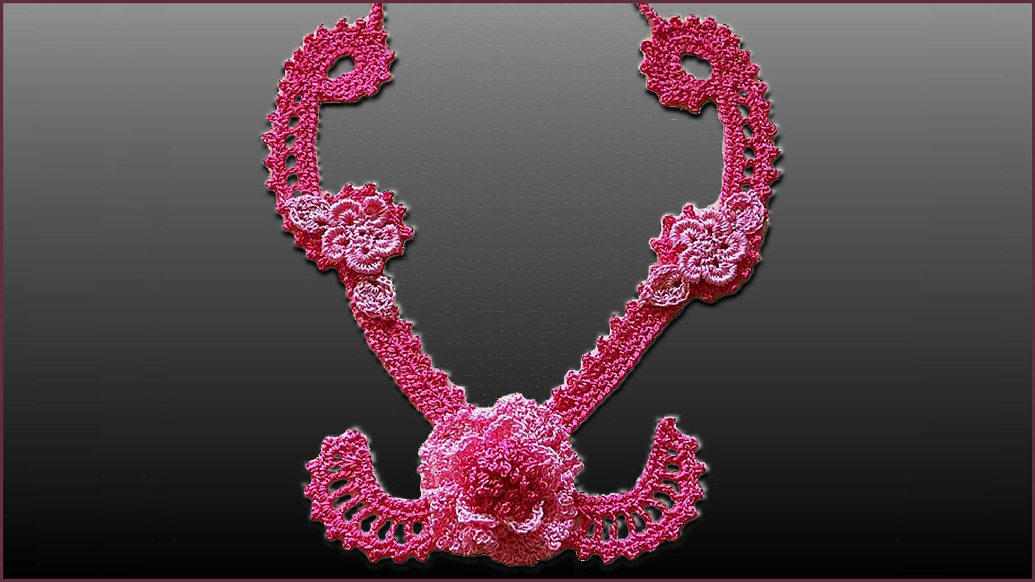 Колье крючком. Украшение крючком. Часть 1.