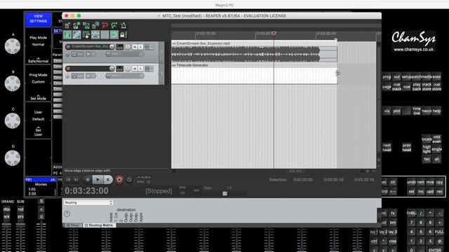Урок 13.4 Настройка внешнего таймкода с Reaper на одном Mac OSX