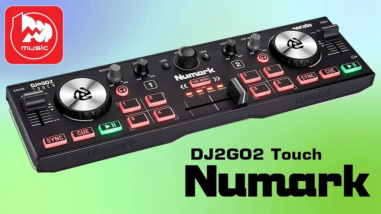 DJ-контроллер NUMARK DJ2GO2 Touch ｜｜ Маленький контроллер с легкой интеграцией