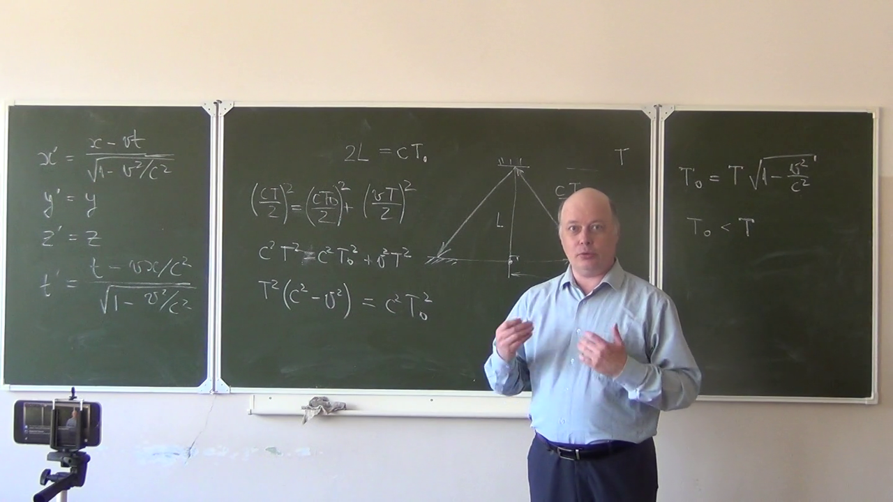 Занятие 13. Понятие о специальной теории относительности (продолжение)