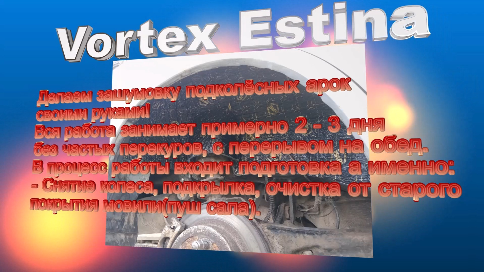 Вибро Шумоизоляцыя подколёсных арок за 2 дня