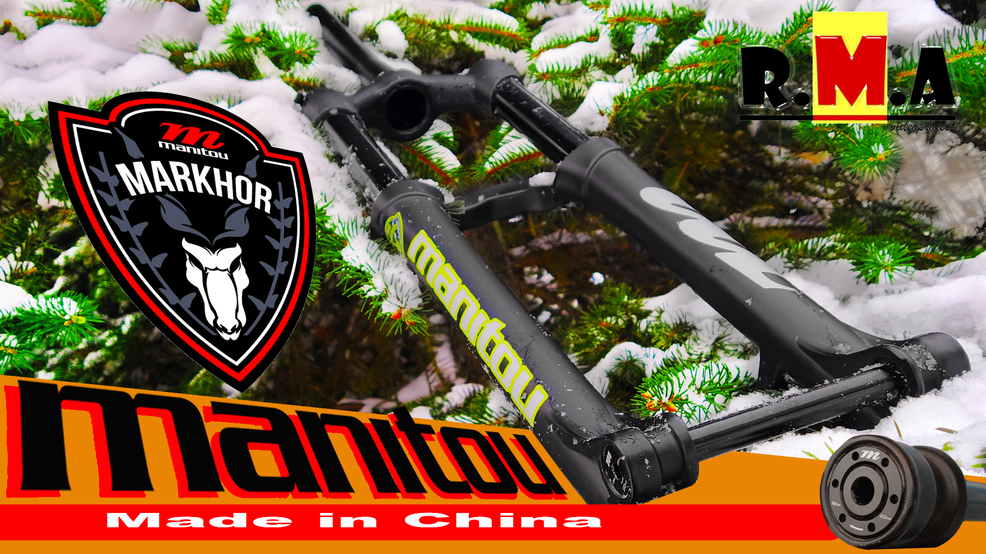 Taiwan-ская амортизационная MTB вилка MANITOU Markhor 27.5ER - Boost (винторогий козёл с AVITO)