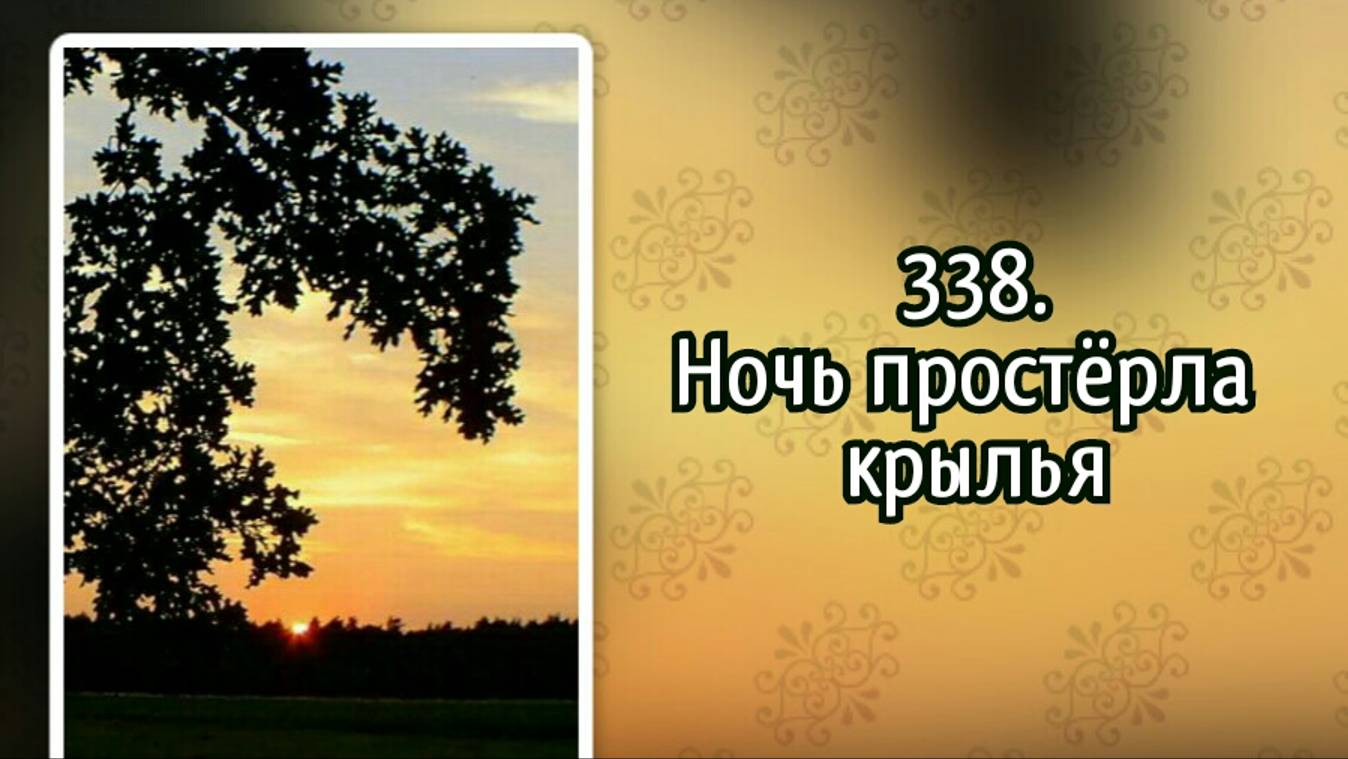 Гимны надежды 338 Ночь простёрла крылья (-)