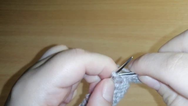 резинка 2x2 + закрытие резинки  (вязание спицами).