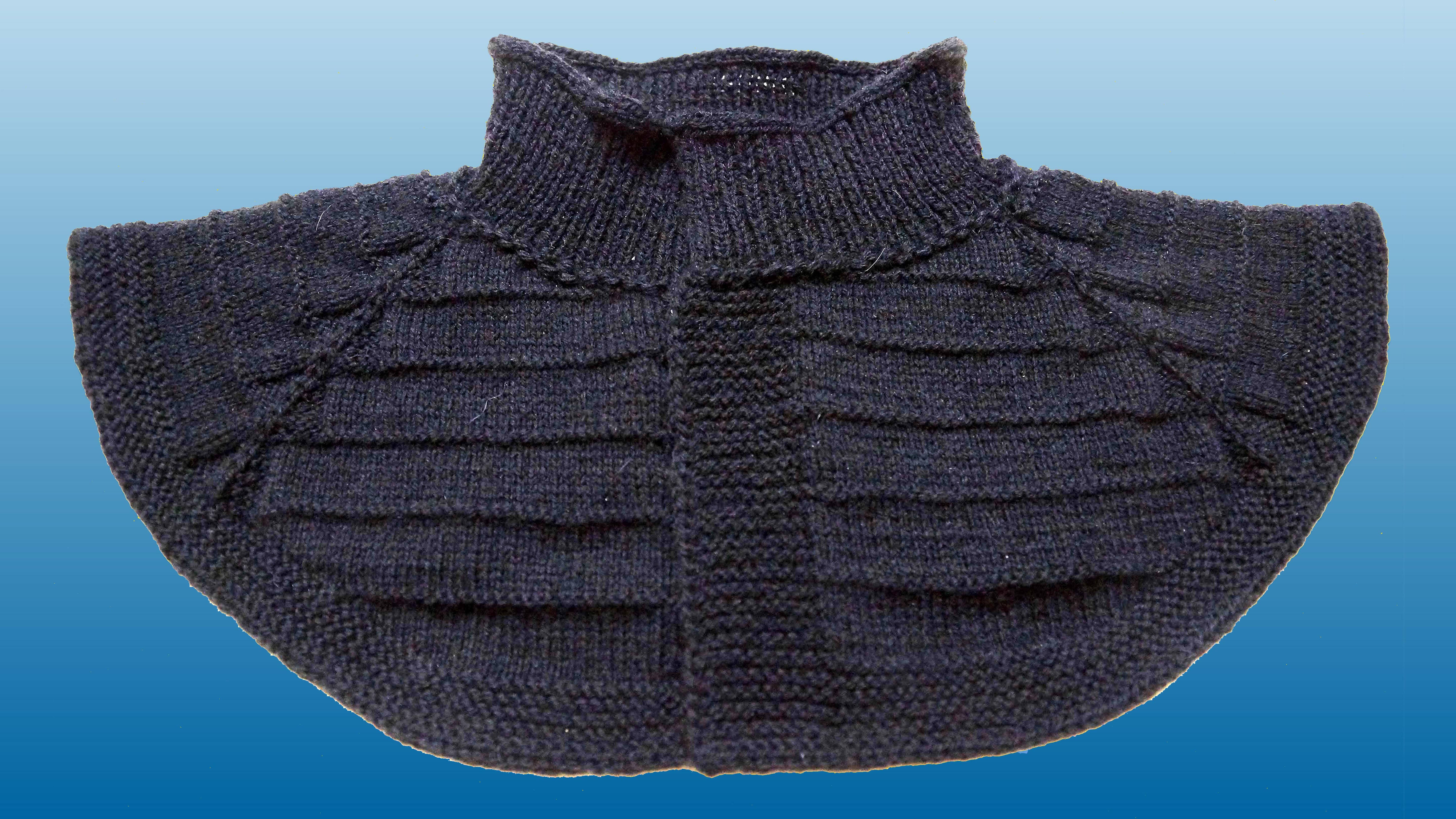 Манишка регланом с планкой. Манишка спицами для мужчин. Часть 1.