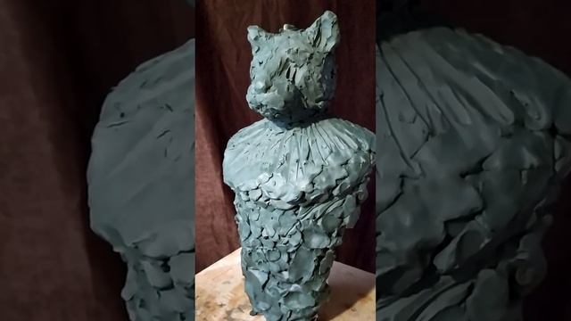 Начало работы над скульптурой. Лепка в пластилине. набор основной массы.