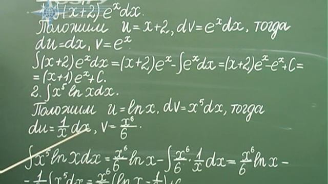 Высшая математика. Часть 2. Лекция 5. Интегрирование по частям