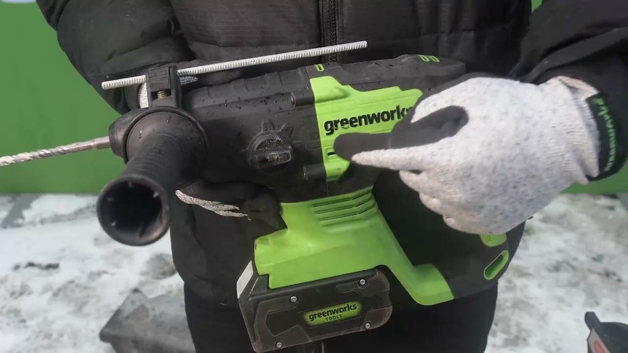 Рекламный ролик Перфоратор Greenworks 24V (15 сек) 2021