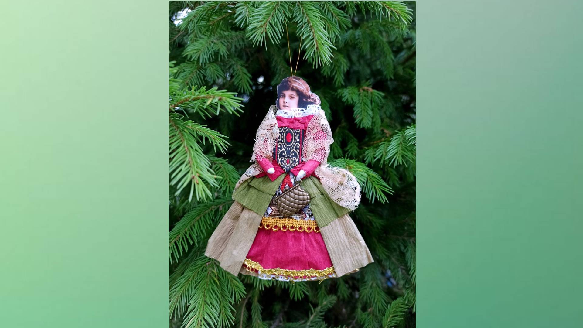 Викторианская елочная игрушка Джульетта