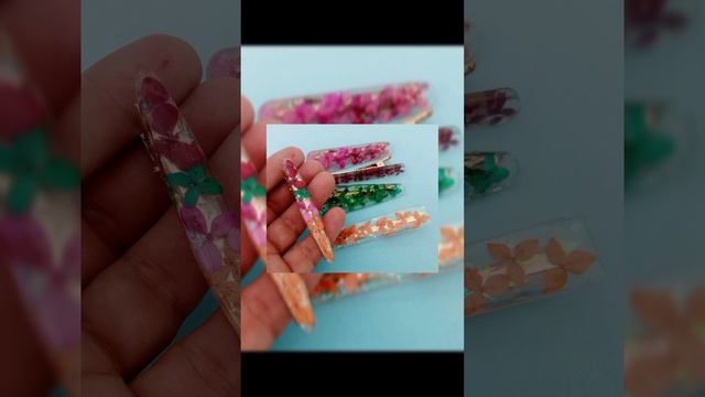 Заколки зажимы из смолы