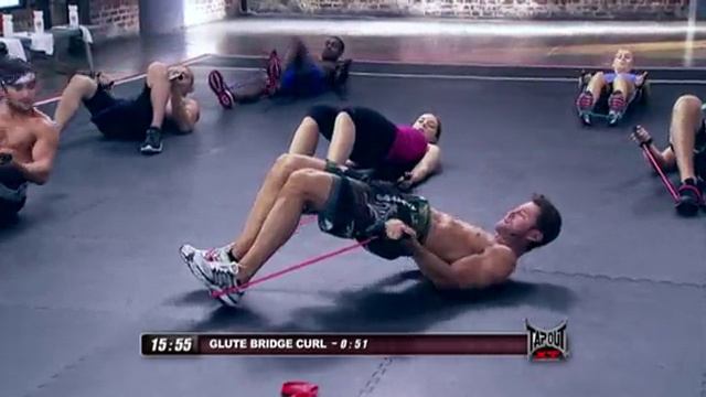 Функциональная тренировка для всех групп мышц с эспандером и фитнес-резинкой Buns and guns