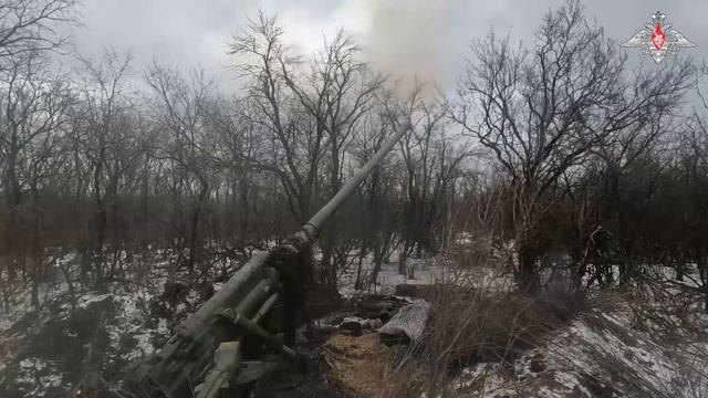 Боевая работа расчетов САУ «Малка»