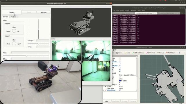 Автономное возвращение робота Сервосила Инженер