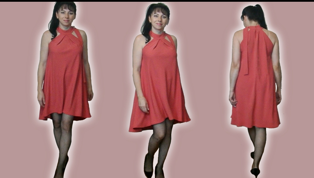 Обзор платья по косой с американской проймой.