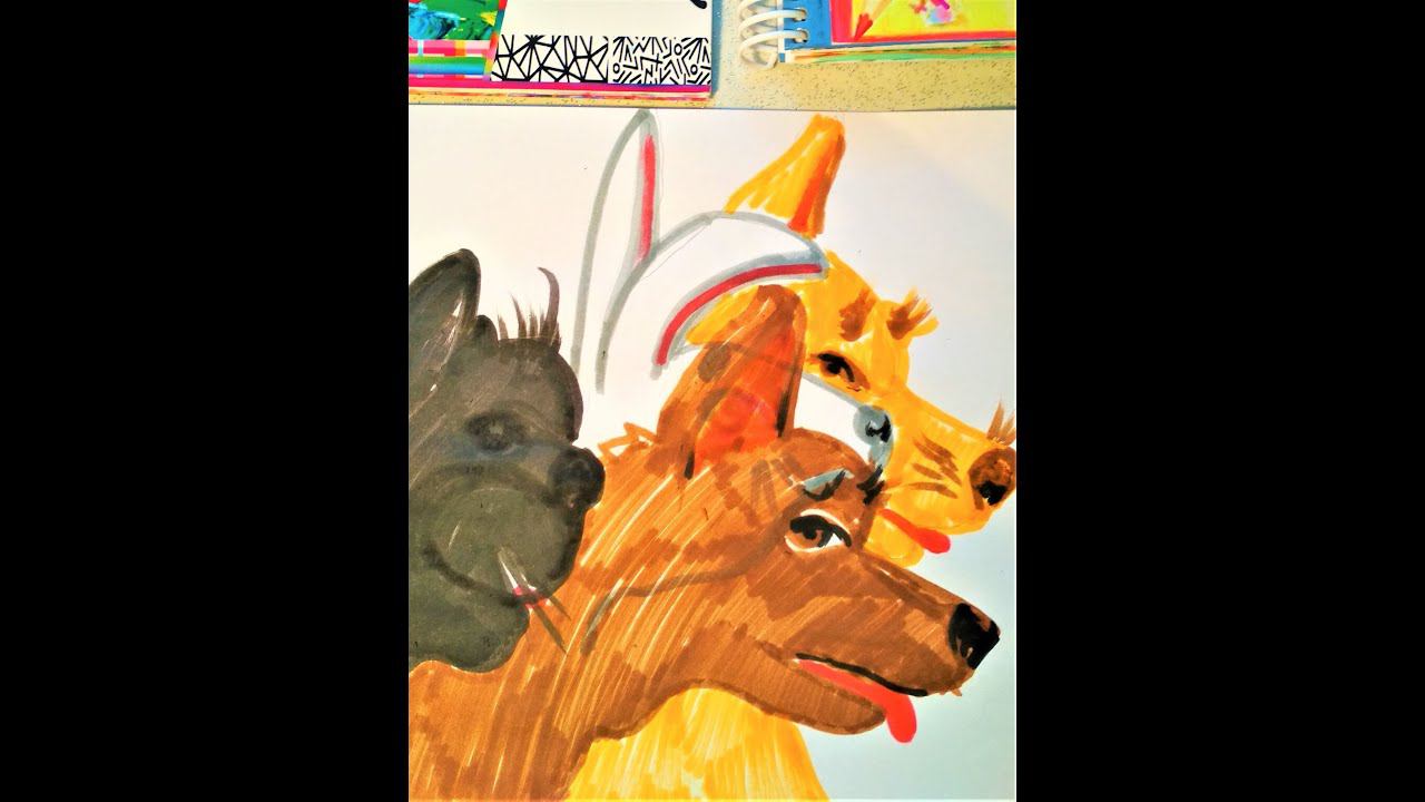 тени-животные урок-игра под музыку lesson-game shadows-animals graphics to music drawing to music