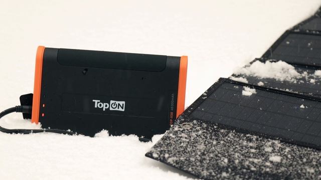 Зарядка TopON TOP-X50 от солнечной панели TOP-SOLAR