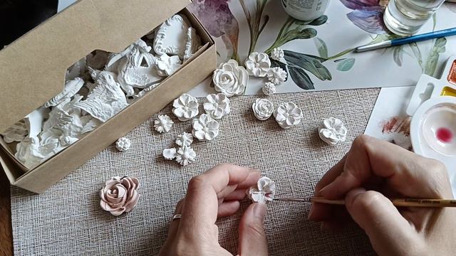 Мастер-класс: Создание цветов из гипса по молдам