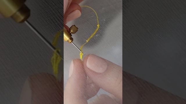 Люневильская вышивка, обучение онлайн. Закрепка  Аари  без разрыва нити