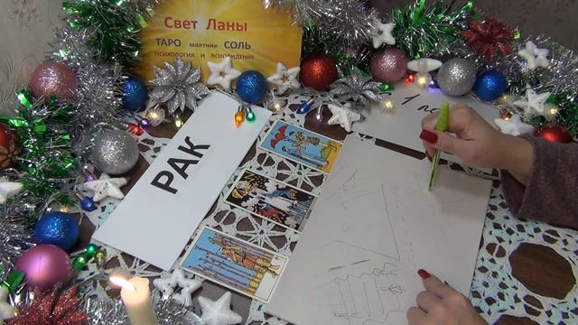 4 - РАК - прогноз ТАРО - с  01.01.2024г. по  07.01.2024г. + Послание от Высших Сил.