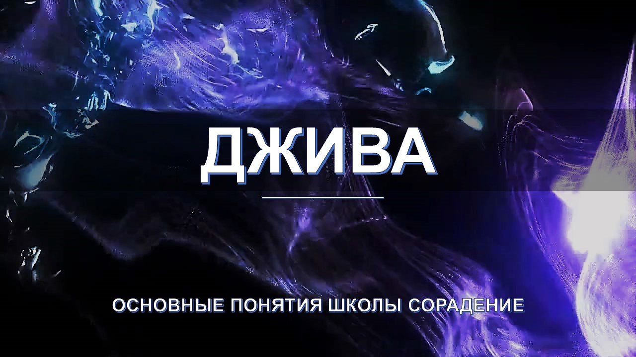 Джива - основные понятия школы Сорадение. Развитие в Соразмерности.