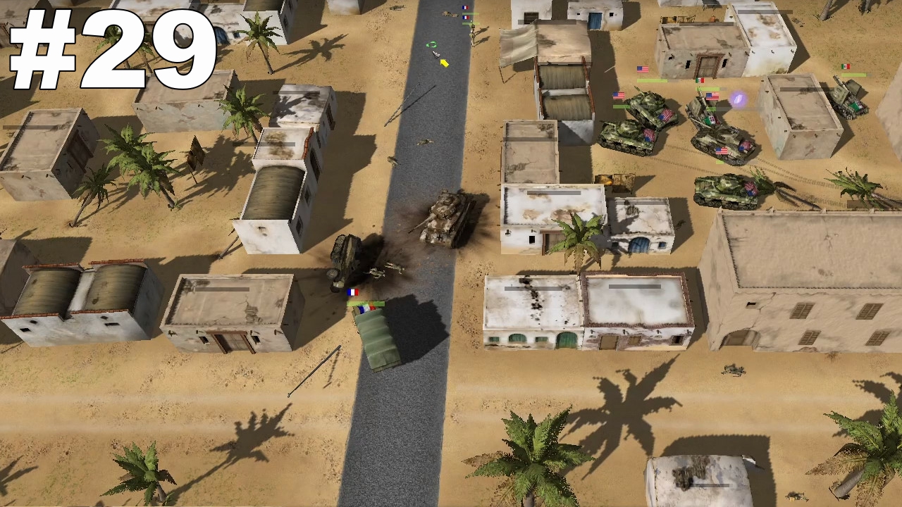 ▶Desert Rats vs. Afrika Korps. Кампания Союзников. Миссия 7: Спасти Лис. #29