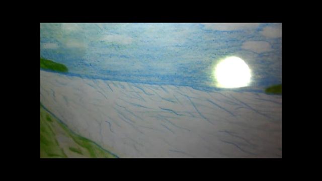 Анимированный рисунок заката