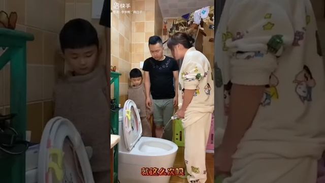 Инструктаж по применению. Туалет китайская семья.