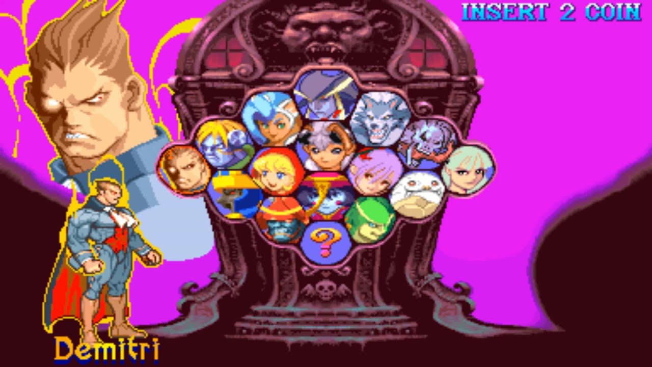 Vampire Savior: The Lord of Vampire (MAME) Demitri Arcade