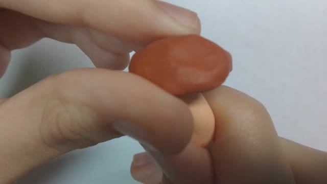 Грибок лепка маленький грибок. коллекция лепки