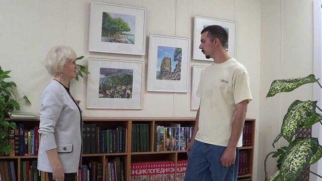 Гатчина. Детская библиотека. Выставка картин художника Ивана Ковшова.