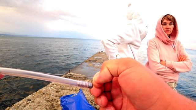 Рыбалка в Черном море, челендж на 1000 рублей