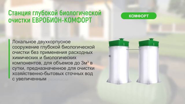 Станции глубокой биологической очистки Евробион - ОТЕЛЬ и Евробион - КОМФОРТ ПЛЮС | EUROBION
