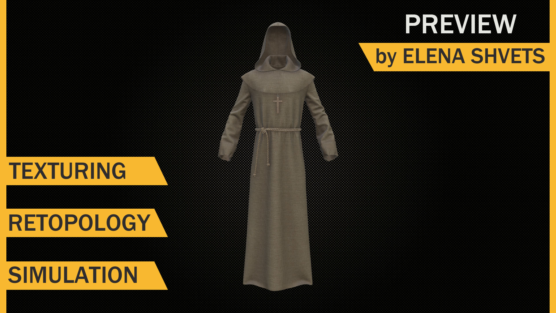 Ряса Монаха (Monk's Cassock Project) Marvelous Designer