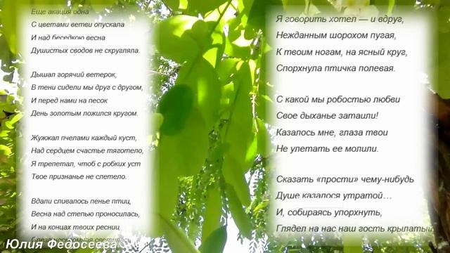 Ещё акация одна... А.Фет