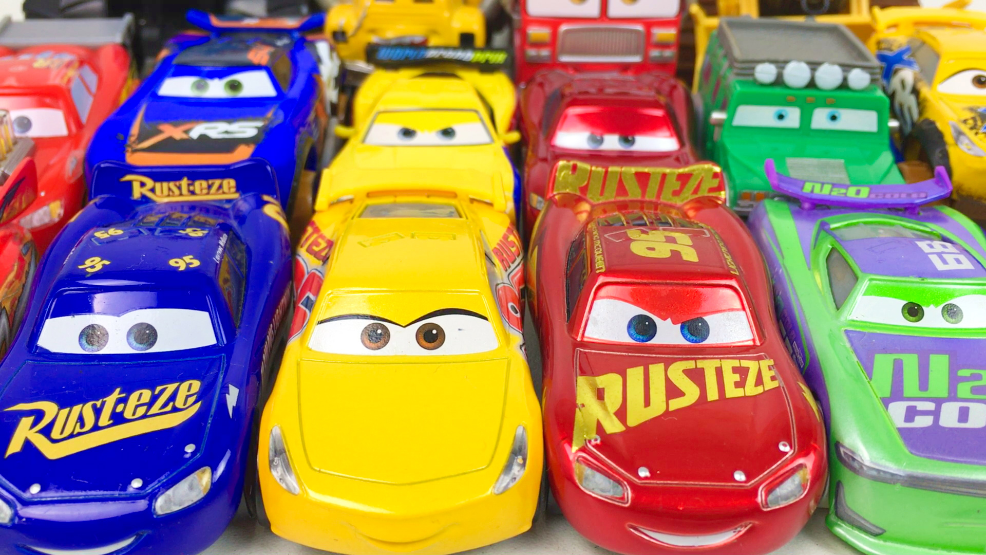 Тачки 3 Игрушки Развивающие Мультики про Машинки Учим Цвета Английский