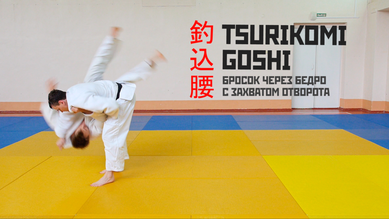 TSURIKOMI GOSHI / Бросок через бедро с захватом отворота / 釣込腰