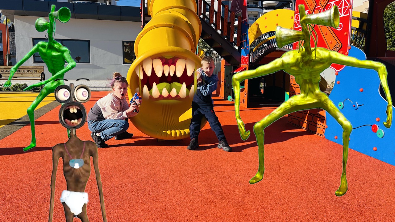 Горка Пожиратель УКРАЛА Малыша Сиреноголового в реальной жизни