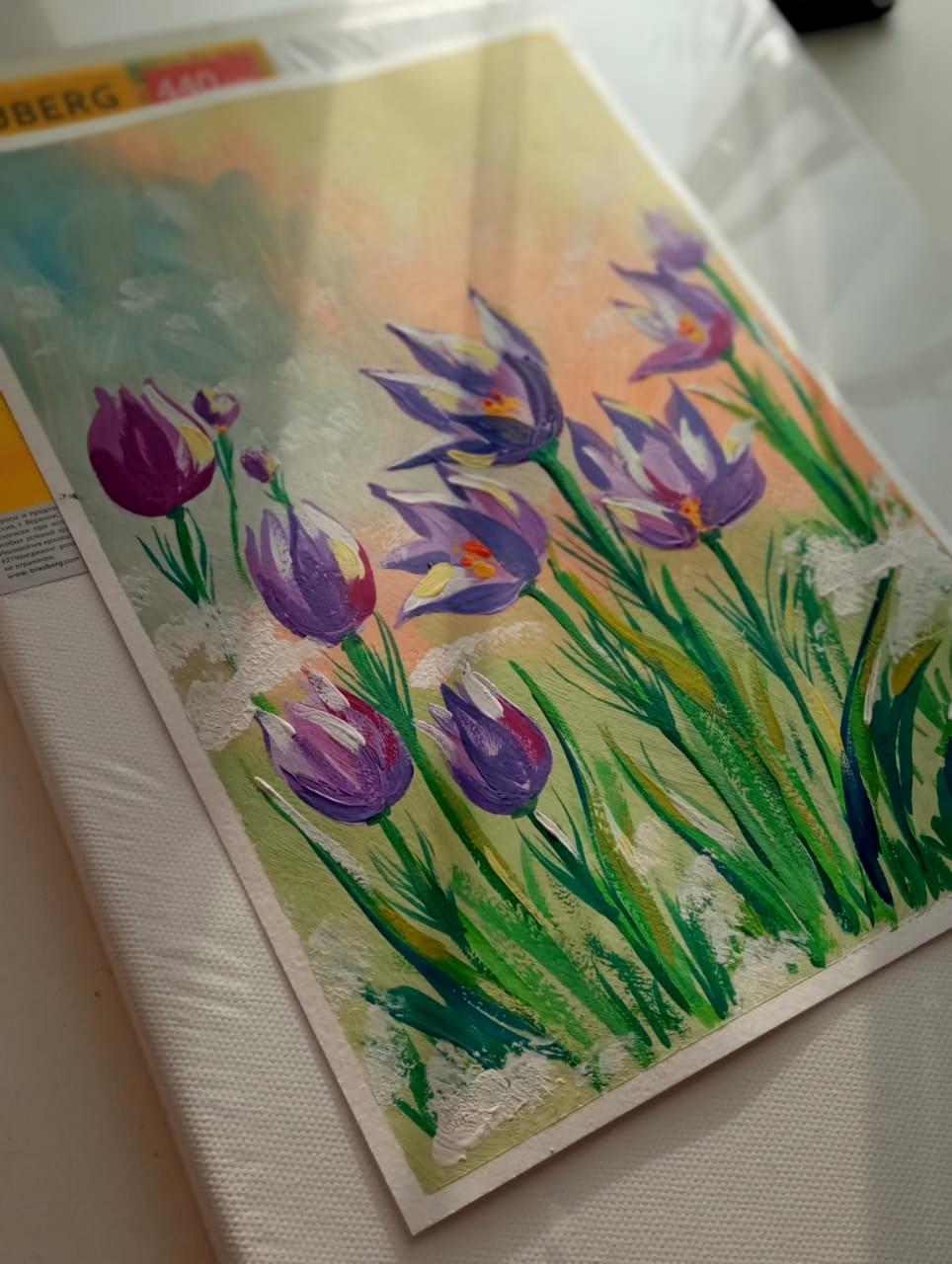 Мастер-класс по живописи "Сон-трава"