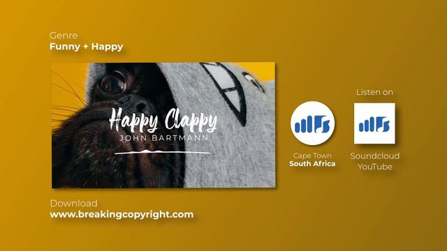 😂 Музыка без авторских прав — Funny Music - 'Happy Clappy' by John Bartmann 🇿🇦