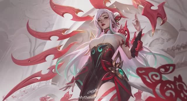 Mythmaker Irelia splash painting process