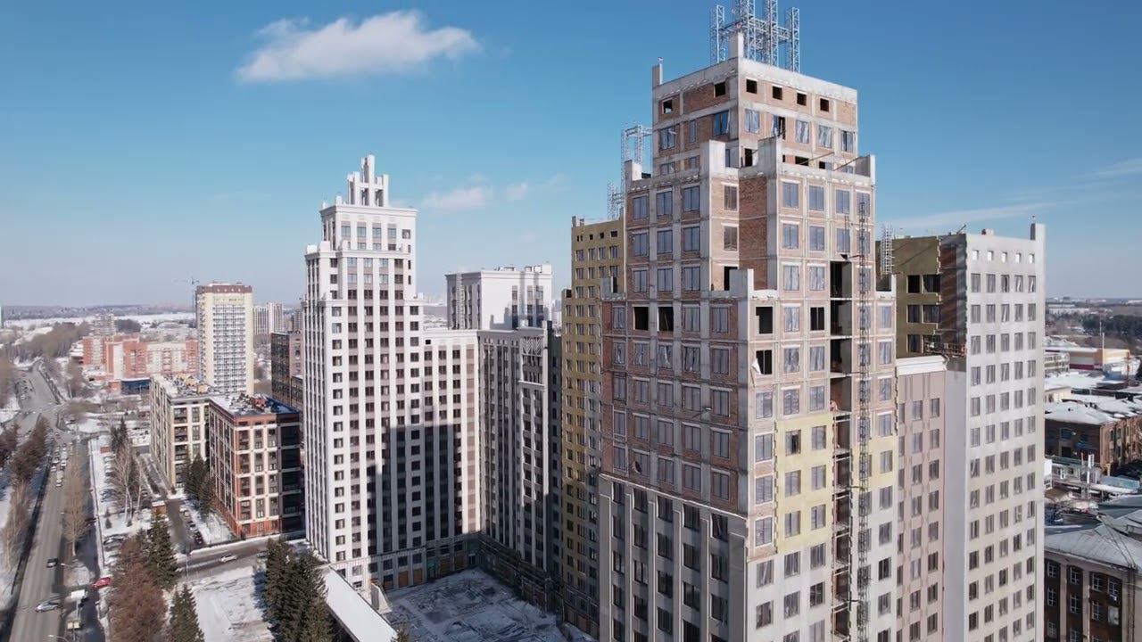 Дом "Нобель" в Новосибирске - Ход строительства Февраль 2023