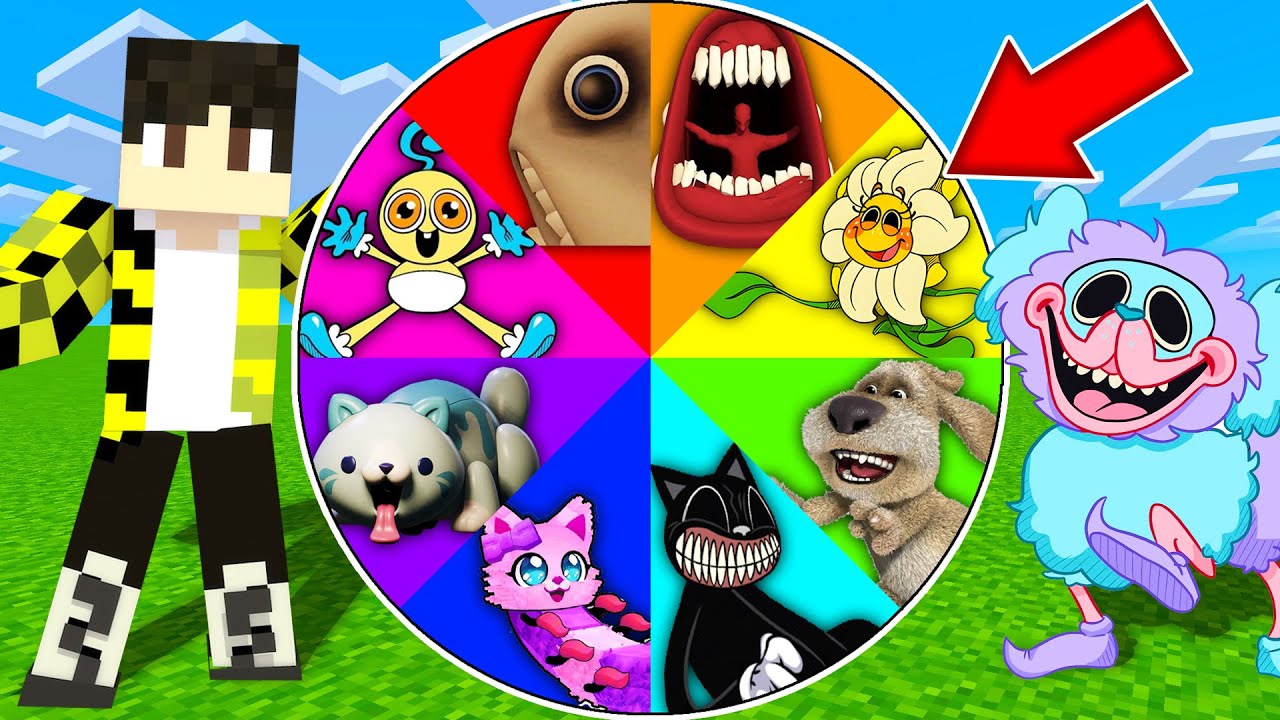 Нашёл колесо фортуны ЧЕЛОВЕК ЗА ОКНОМ КОШКА ГУСЕНИЦА ГОВОРЯЩИЙ БЕН ДЕЙЗИ КОНФЕТНЫЙ КОТ в майнкрафт !