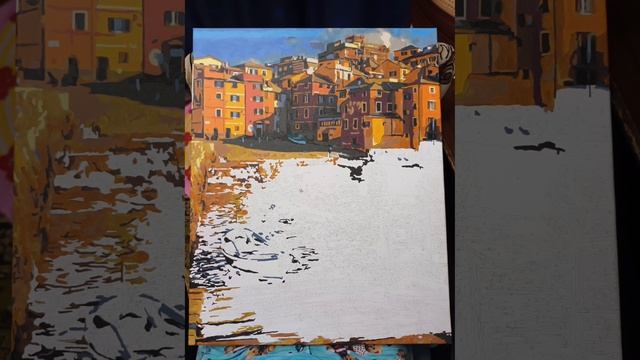 Нарисовала КАРТИНУ ПО НОМЕРАМ АКРИЛОМ